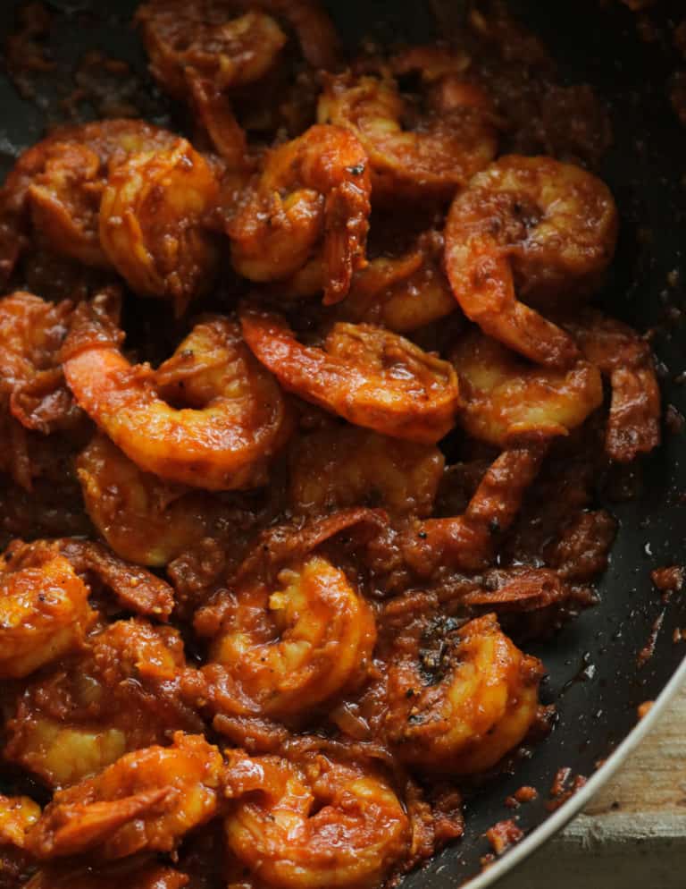 Prawn masala curry(dry). - THE SEAFOOD BLOG