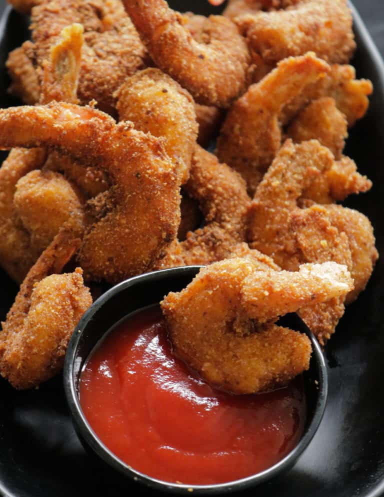 Fried shrimp with breading. - THE SEAFOOD BLOG